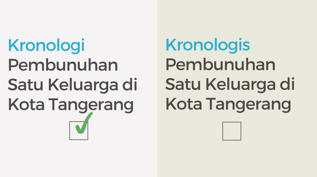 Antara Kronologis dan Kronologi - Bahasakita.com